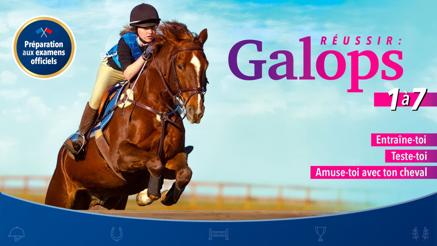 Avec Réussir : Galops 1 à 7, devenez incollable sur les chevaux - Microids