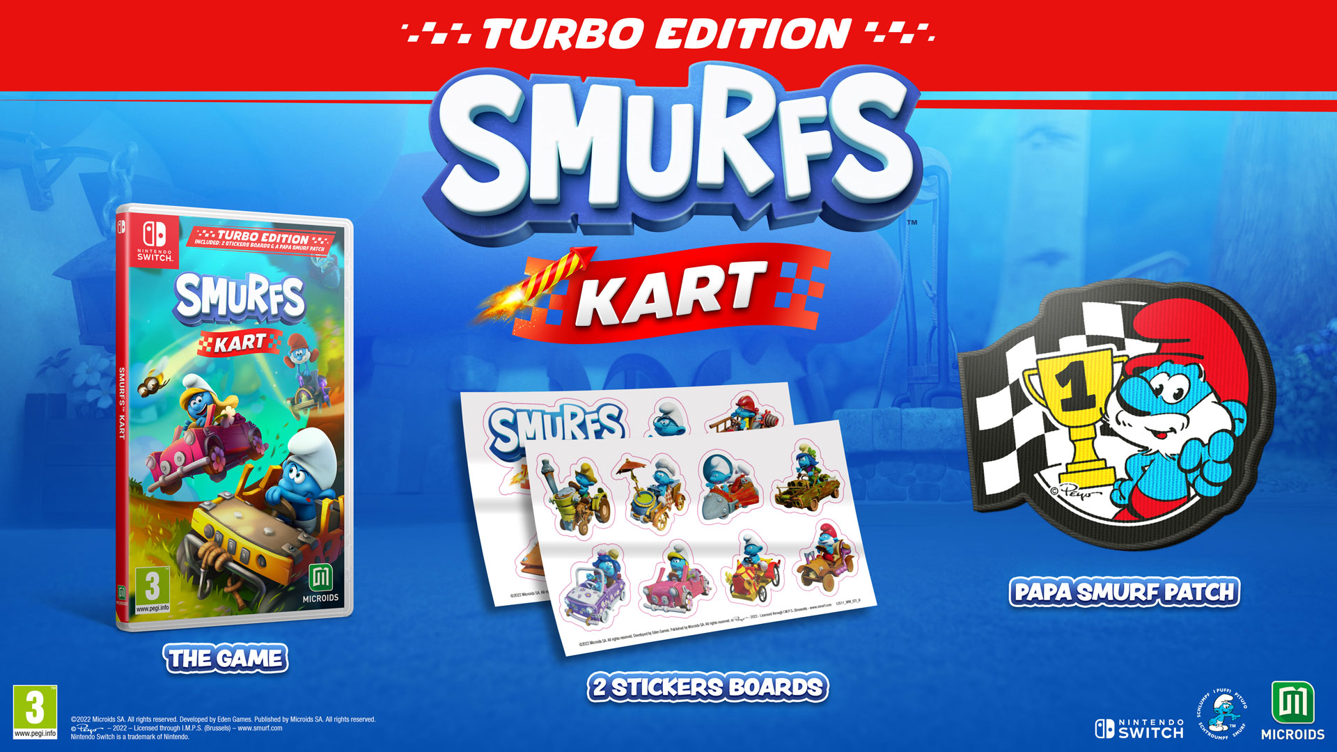 Smurfs Karts steps on the gas in its first gameplay trailer | Microids